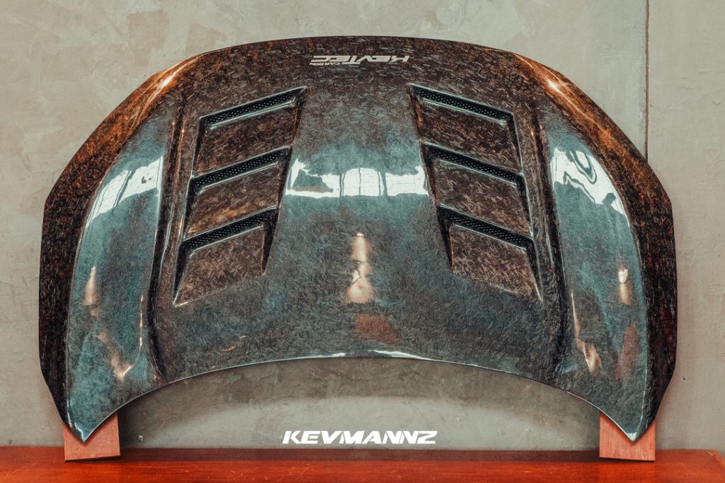 Carbon fiber hood: V-Shape vented style for 10th gen Civic 2016-2020 ...