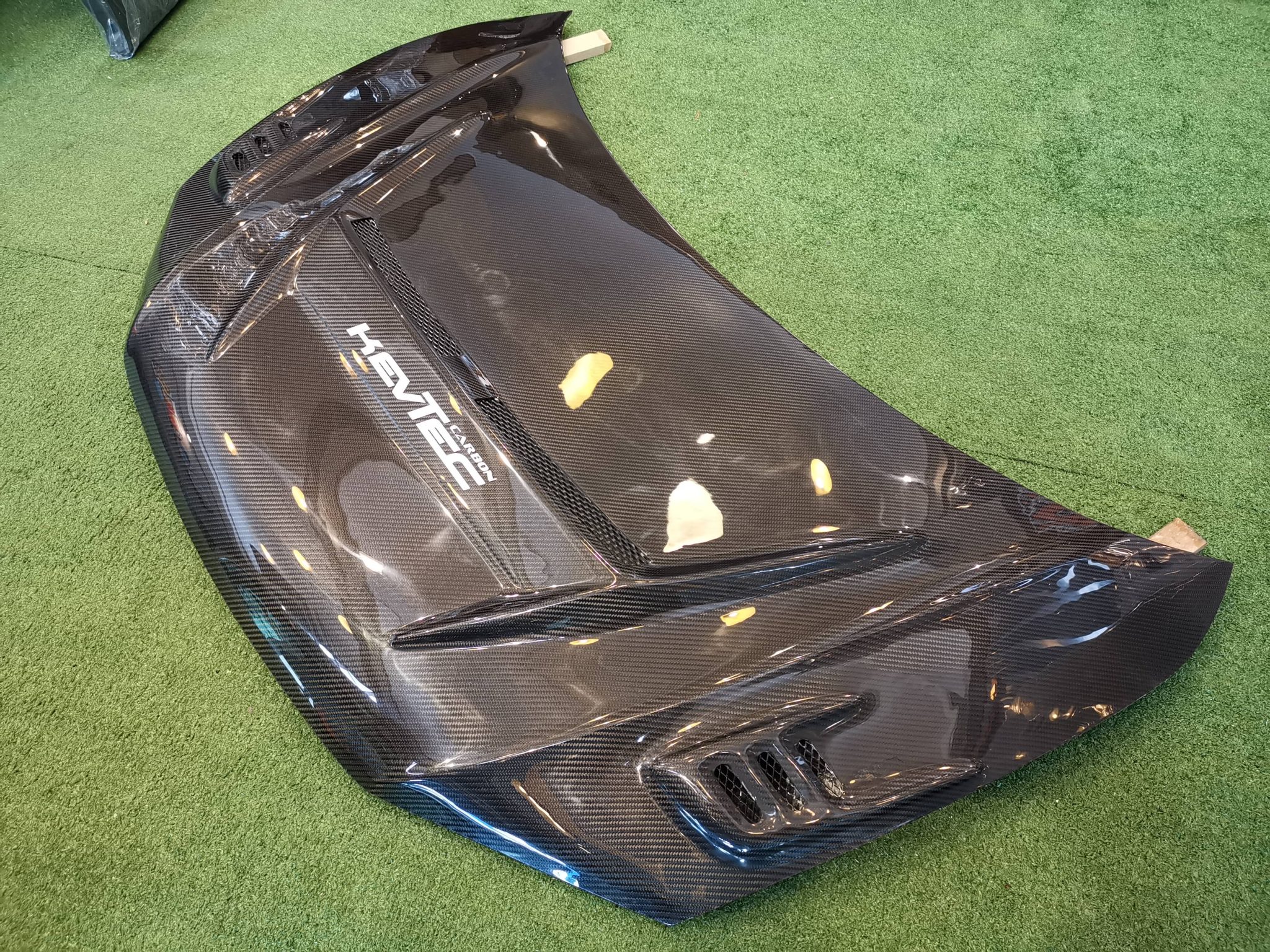 Carbon fiber hood: Batman vented style for 9th gen Civic Coupe 2014 ...
