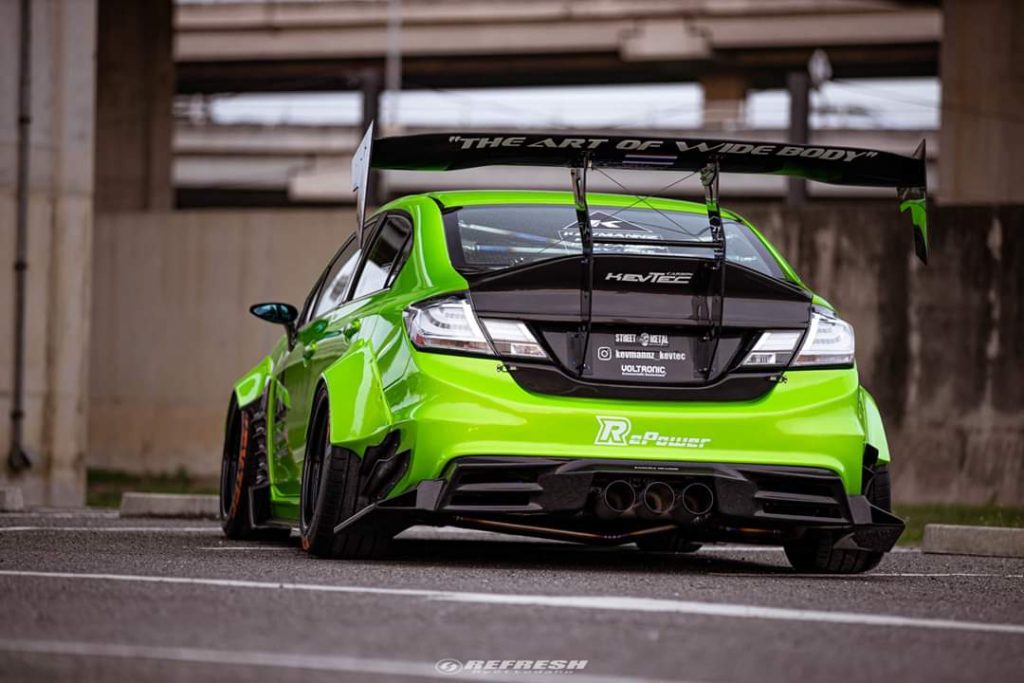 CF Trunk mounted GT Wing for 9th gen Civic Sedan 12-15 – Kevmannz