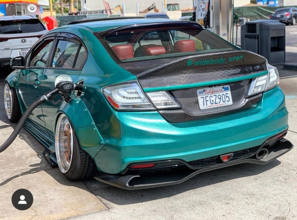 CF Trunk with moulded duckbill for 9th gen Civic sedan 2013-2015 ...