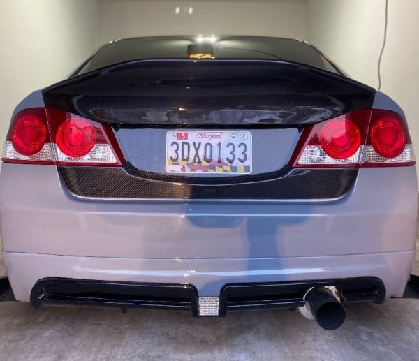 Carbon fiber trunk with moulded duckbill for 8th gen Civic Sedan 2006 ...