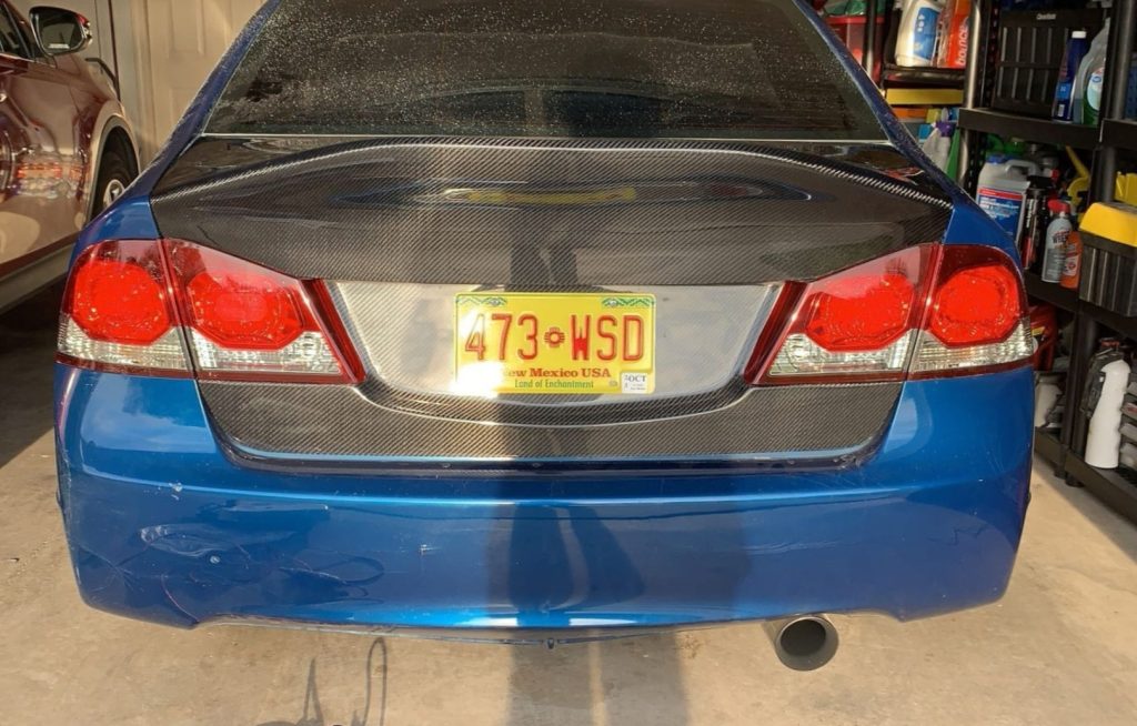 Carbon fiber trunk with moulded duckbill for 8th gen Civic Sedan 2006 ...