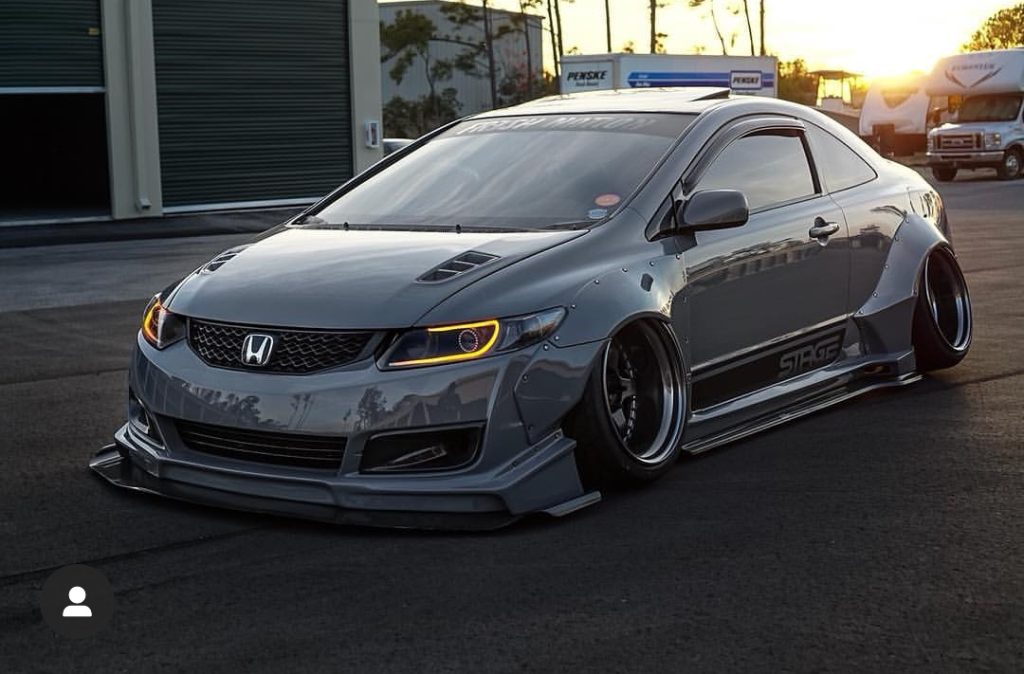 Full Wide Body Kit for 8th gen Civic Coupe 2006-2011 – Kevmannz