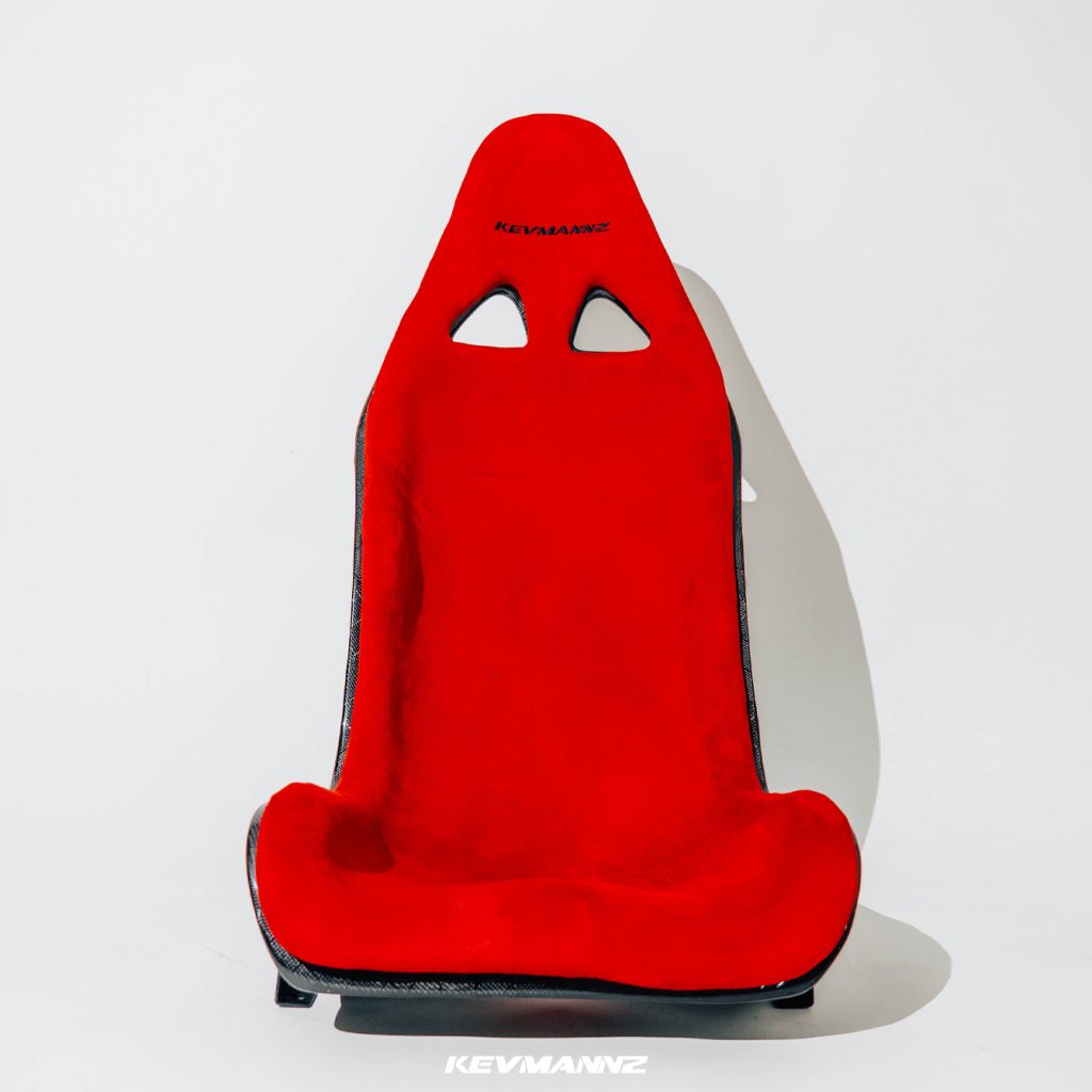 COMFY TRACK – Honeycomb Carbon Fiber Seat V3 with Full Red Alcantara ...