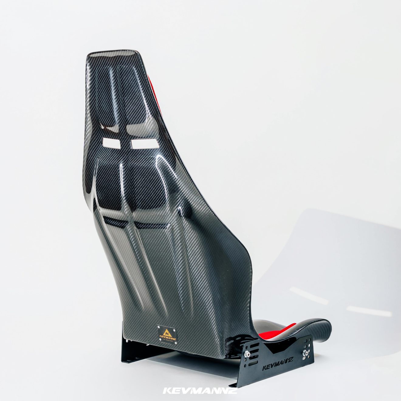 Carbon Fiber Seat V2 with Red Alcantara Padding – Kevmannz