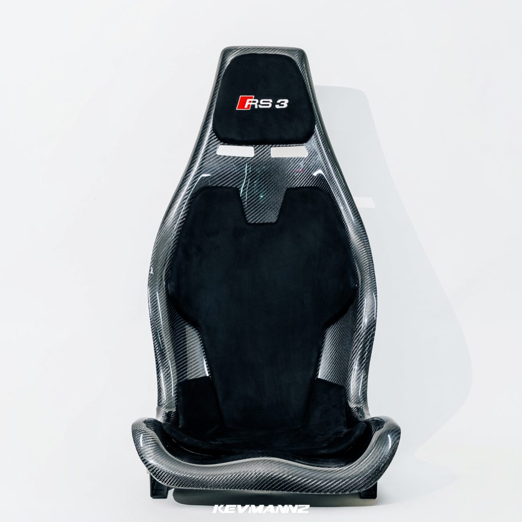 Carbon Fiber Seat V2 with Black Alcantara Padding and RS3 logo headrest ...