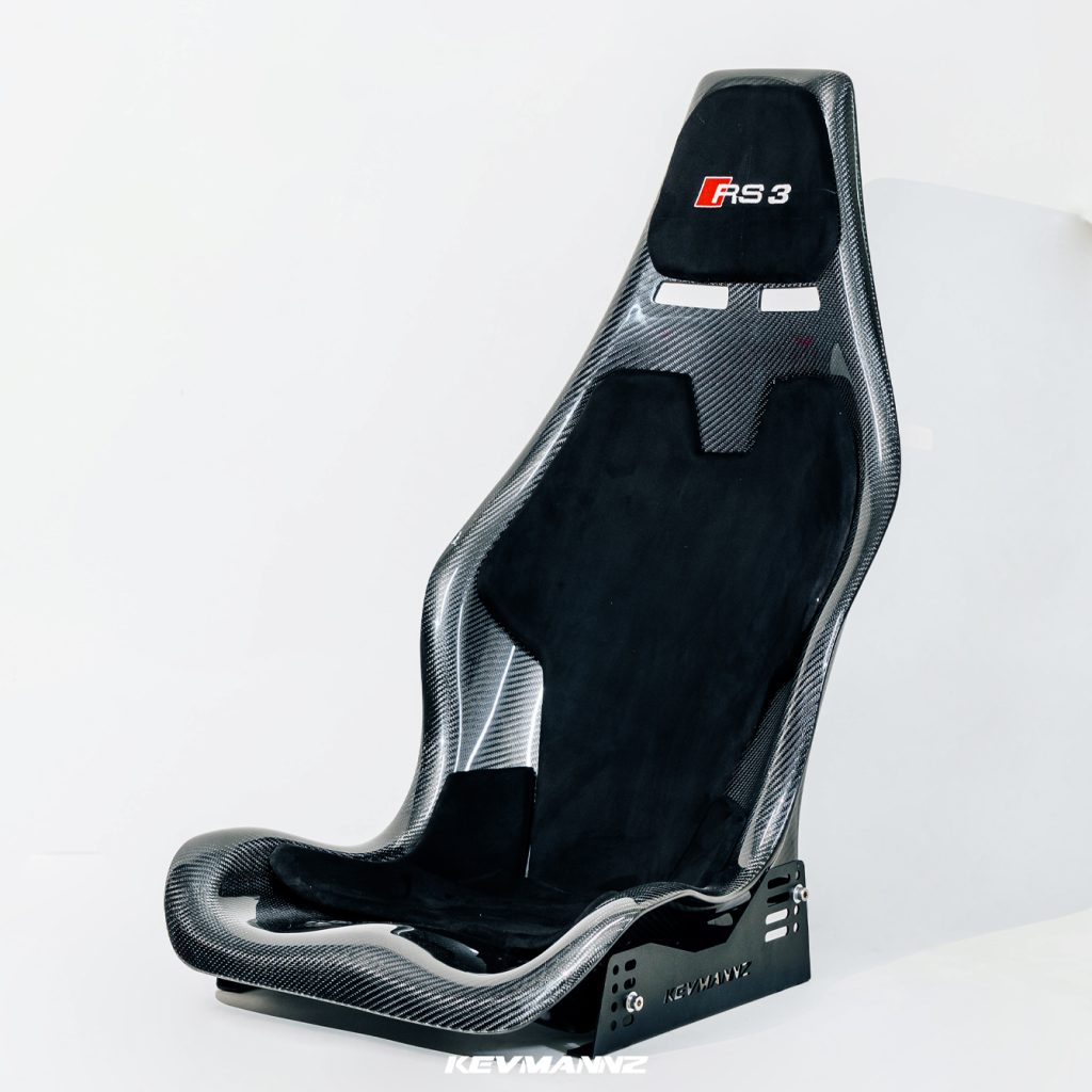 Carbon Fiber Seat V2 with Black Alcantara Padding and RS3 logo headrest ...
