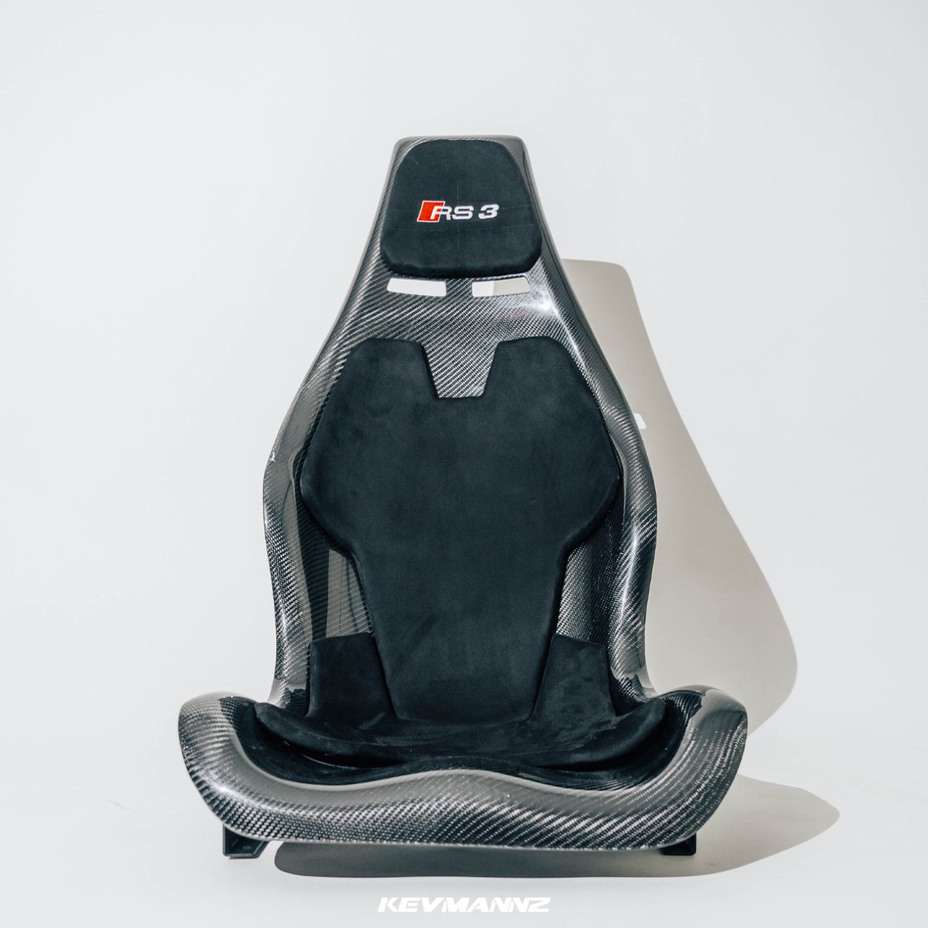 Carbon Fiber Seat V2 with Black Alcantara Padding and RS3 logo headrest ...