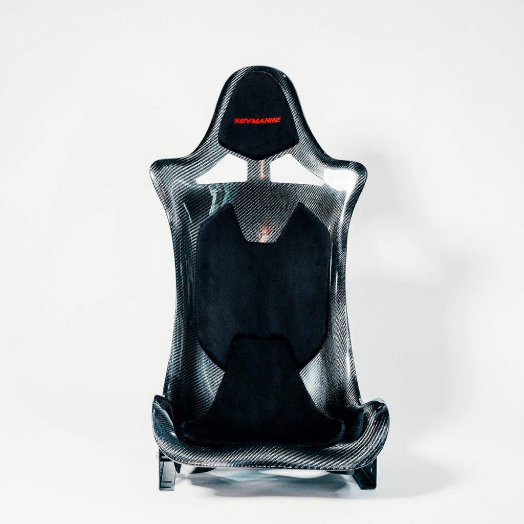 Carbon Fiber Seat V1 with Black Alcantara Padding – Kevmannz