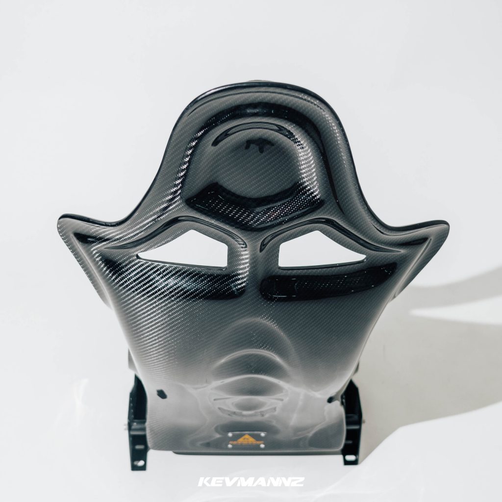 Carbon Fiber Seat V1 with Black Alcantara Padding (square shape) – Kevmannz