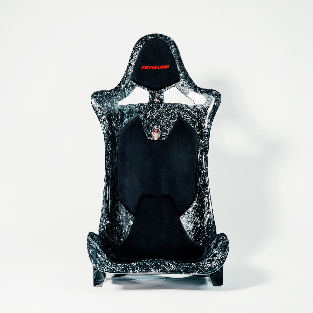 Forged Carbon Fiber Seat V1 with Black Alcantara Padding – Kevmannz