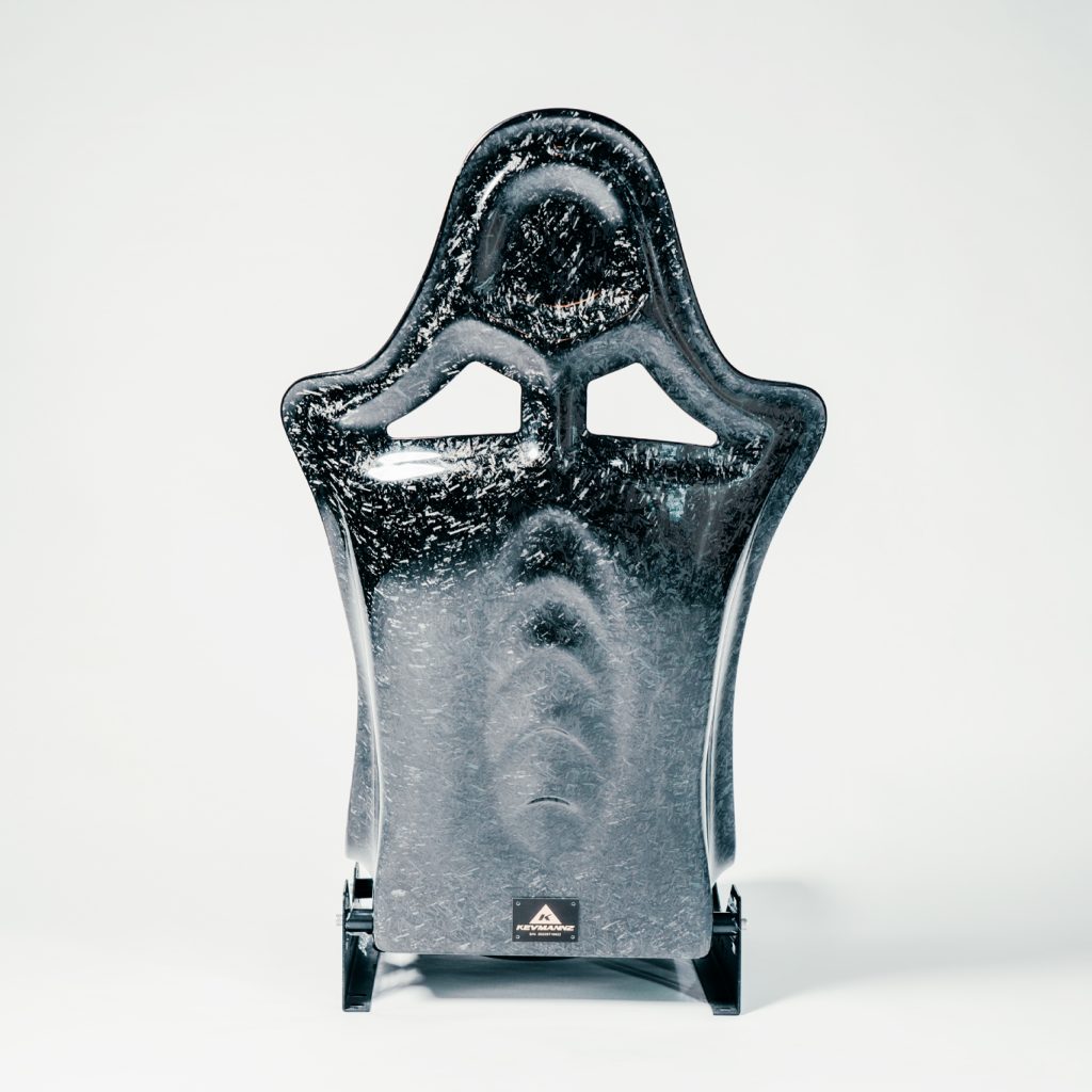 Forged Carbon Fiber Seat V1 with Black Alcantara Padding – Kevmannz