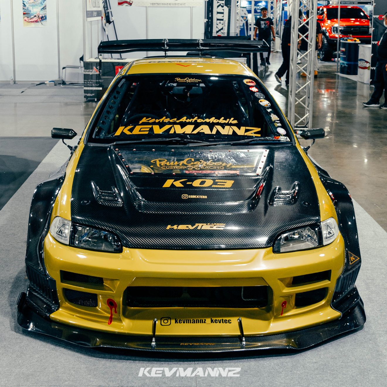 Full Carbon Fiber Wide Body Kit for Civic EG Hatchback 1992-1995 – Kevmannz