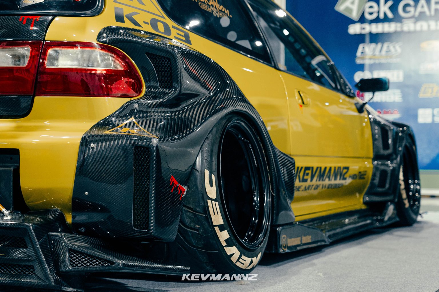 Full Carbon Fiber Wide Body Kit for Civic EG Hatchback 1992-1995 – Kevmannz