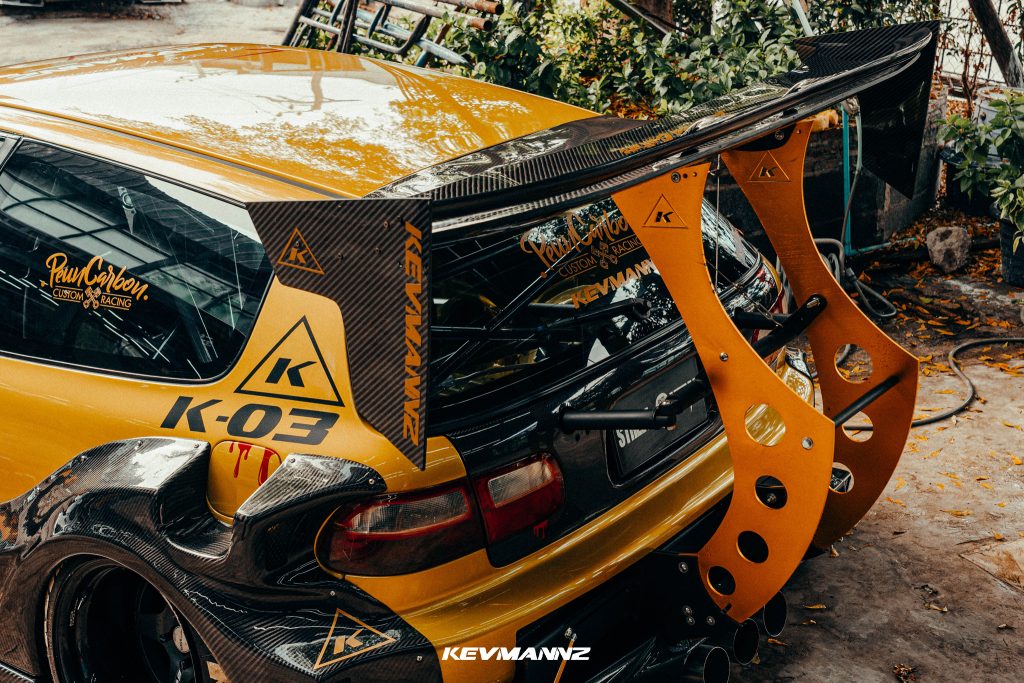 Full Carbon Fiber Wide Body Kit for Civic EG Hatchback 1992-1995 – Kevmannz