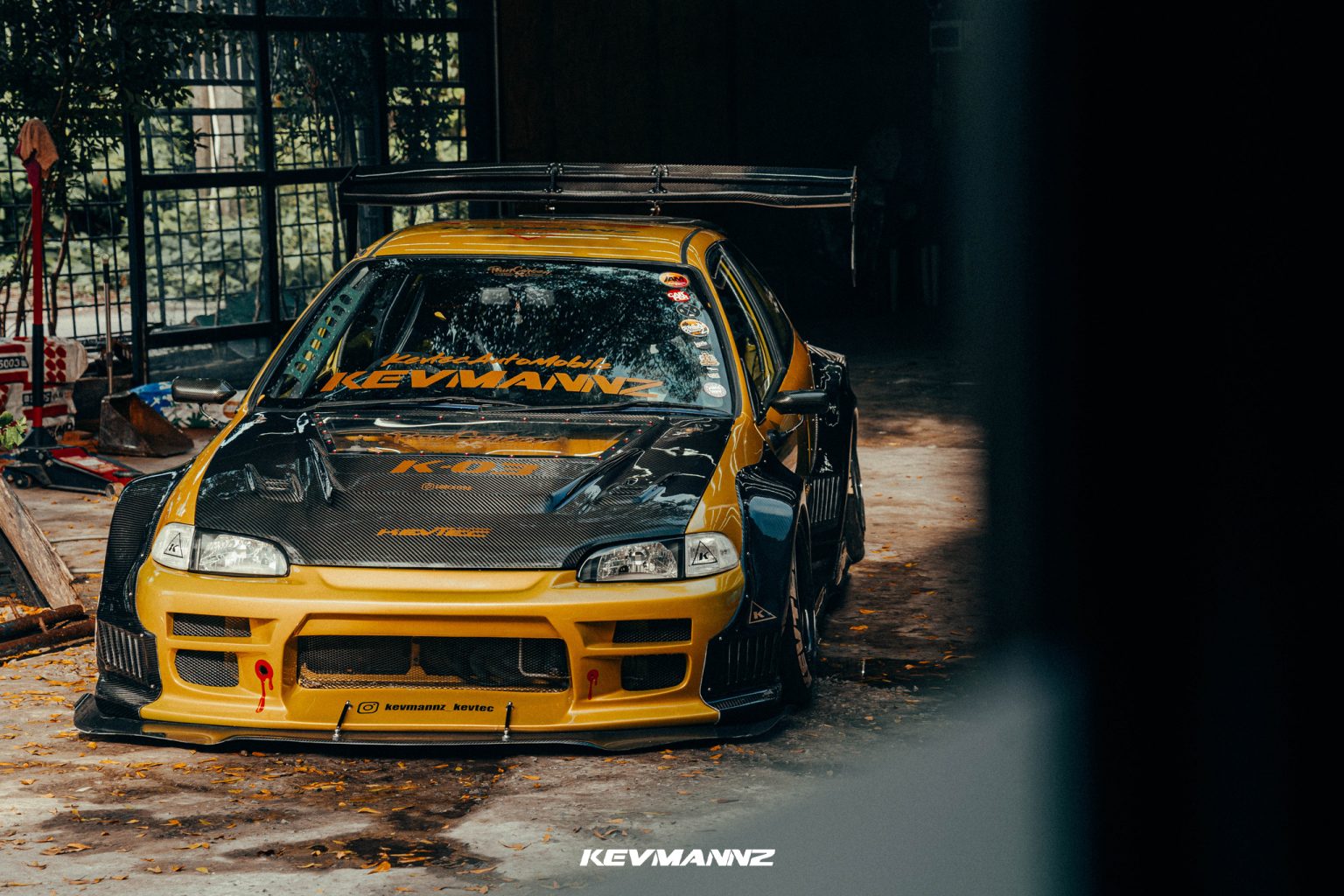 Full Carbon Fiber Wide Body Kit for Civic EG Hatchback 1992-1995 – Kevmannz