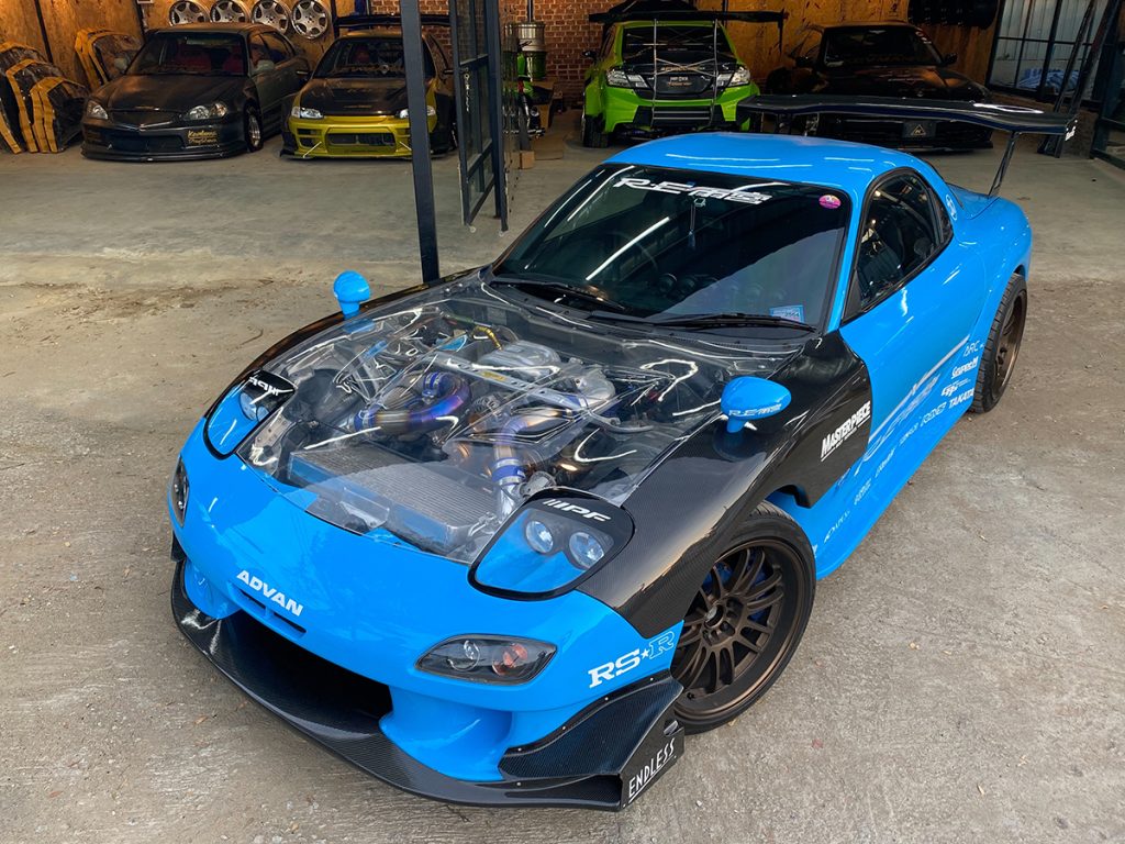 Clear Hood – Vents style for RX-7 (FD3S) – Kevmannz